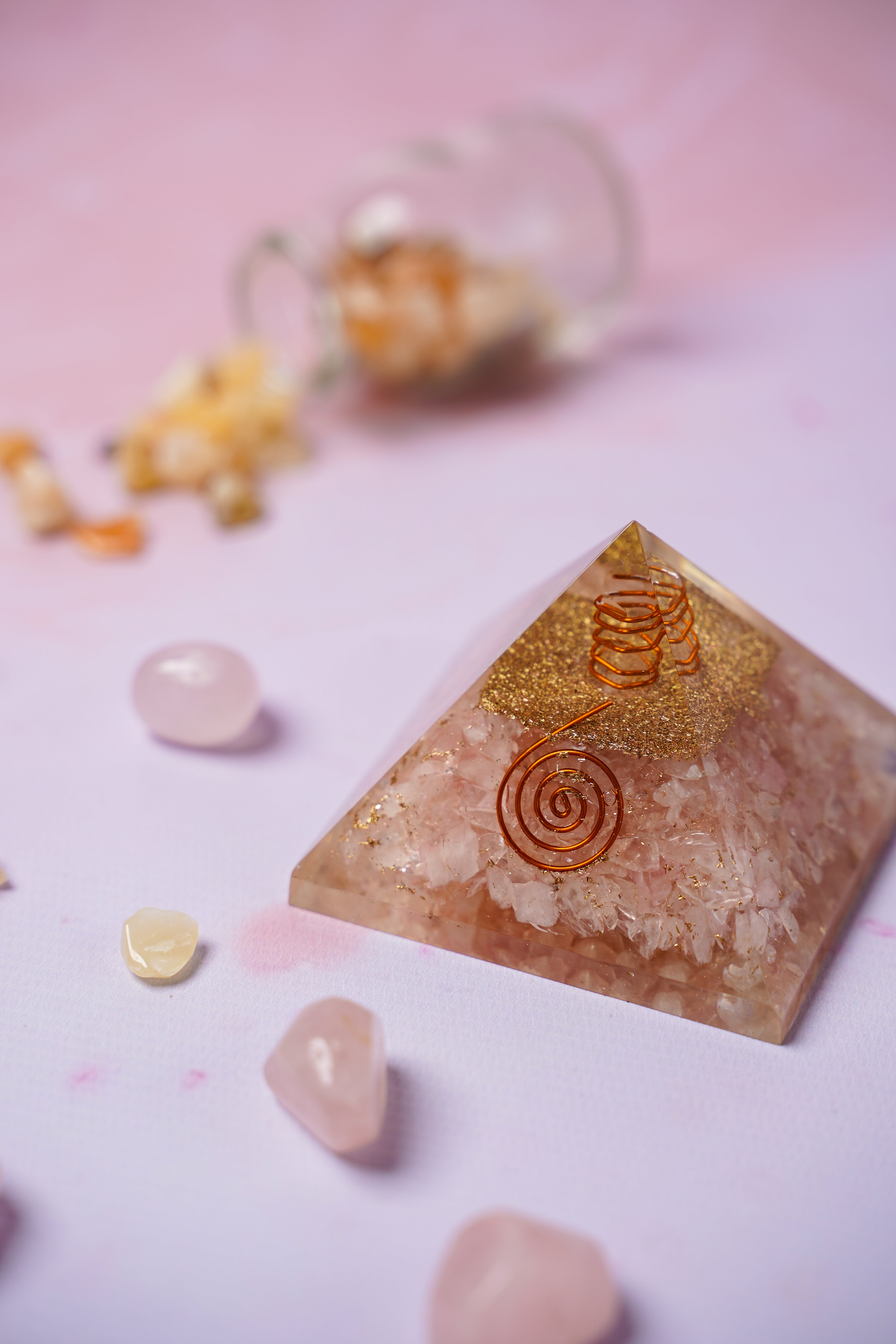 Rose Quartz Orgone Pyramid – My Store